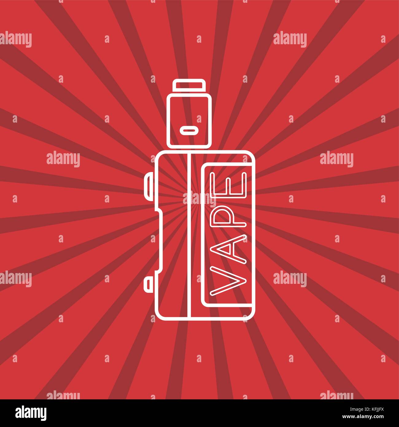 vaporizer electric cigarette vapor mod - vape life vector Stock Vector ...