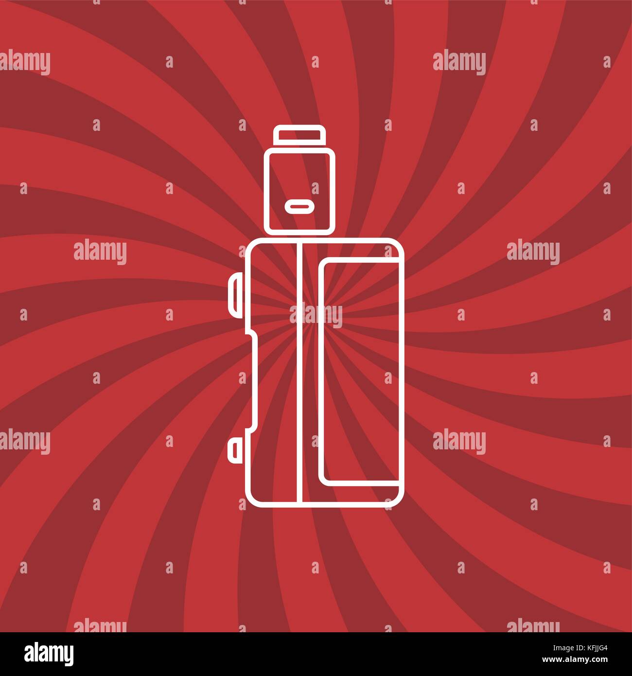 vaporizer electric cigarette vapor mod - vape life vector Stock Vector ...