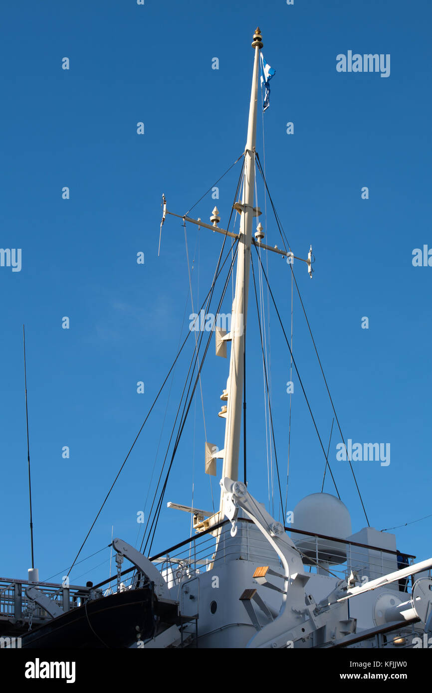 Edinburgh, Scotland, The Royal Yacht Britannia at Ocean Terminal, Leith ...
