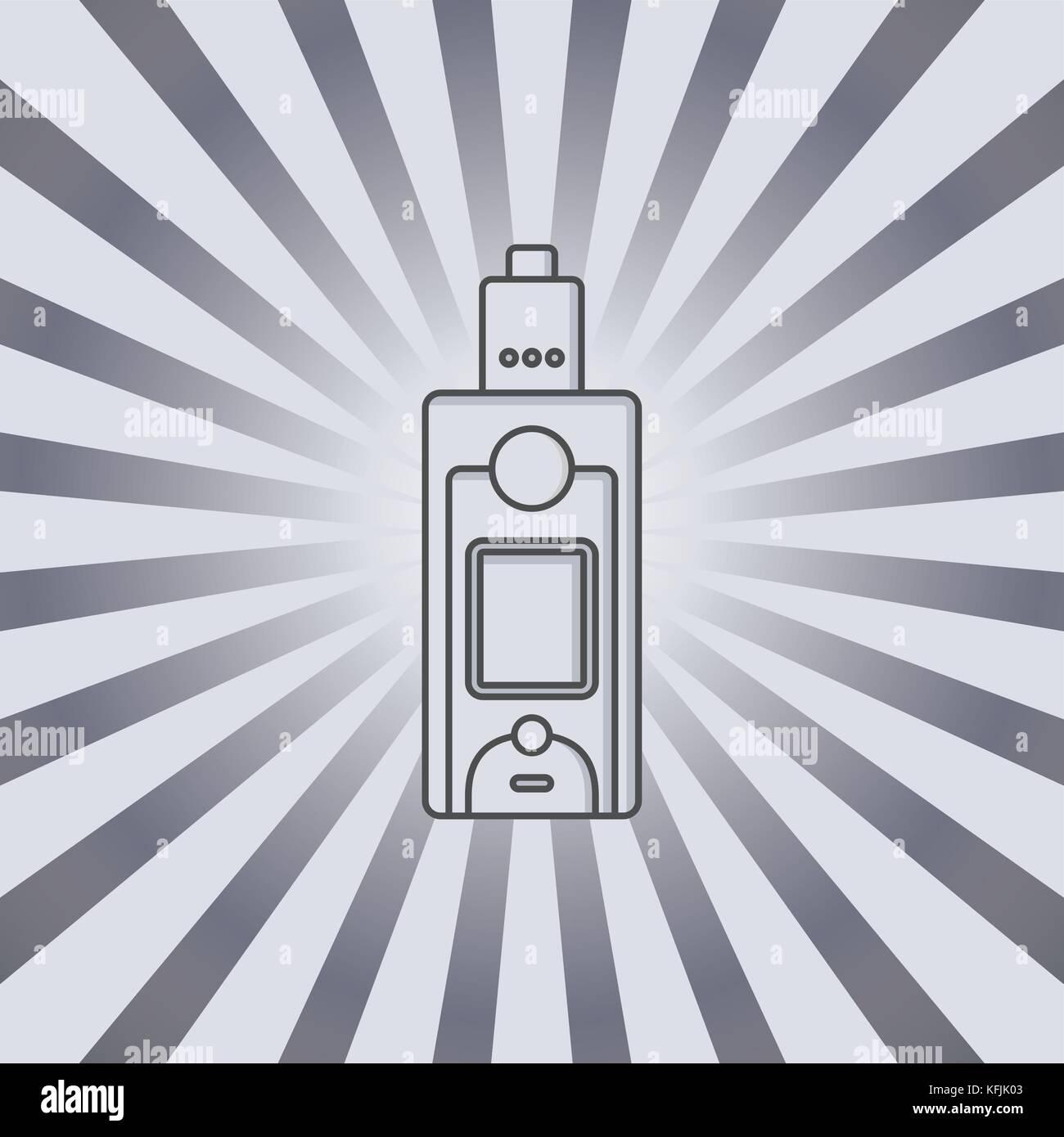 vaporizer electric cigarette vapor mod - vape life vector Stock Vector ...