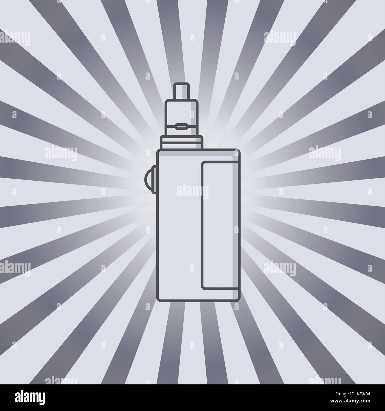 vaporizer electric cigarette vapor mod - vape life vector Stock Vector ...