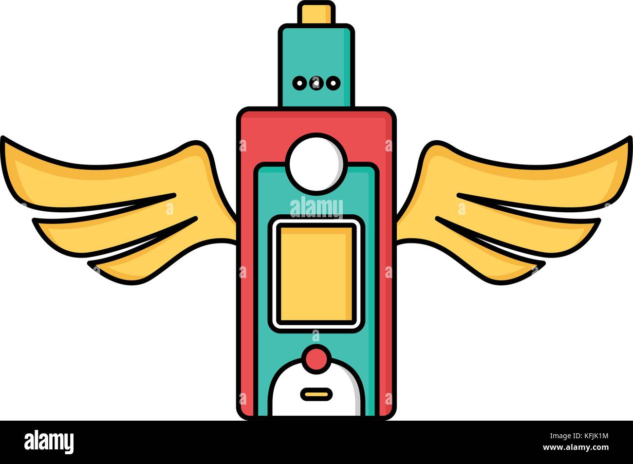 Smoke angel Stock Vector Images - Alamy