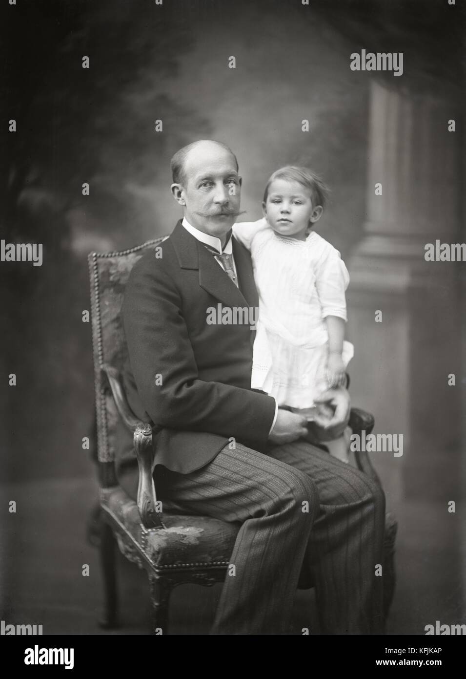 Prince George of Greece and Denmark (1869-1957) with his son Prince ...