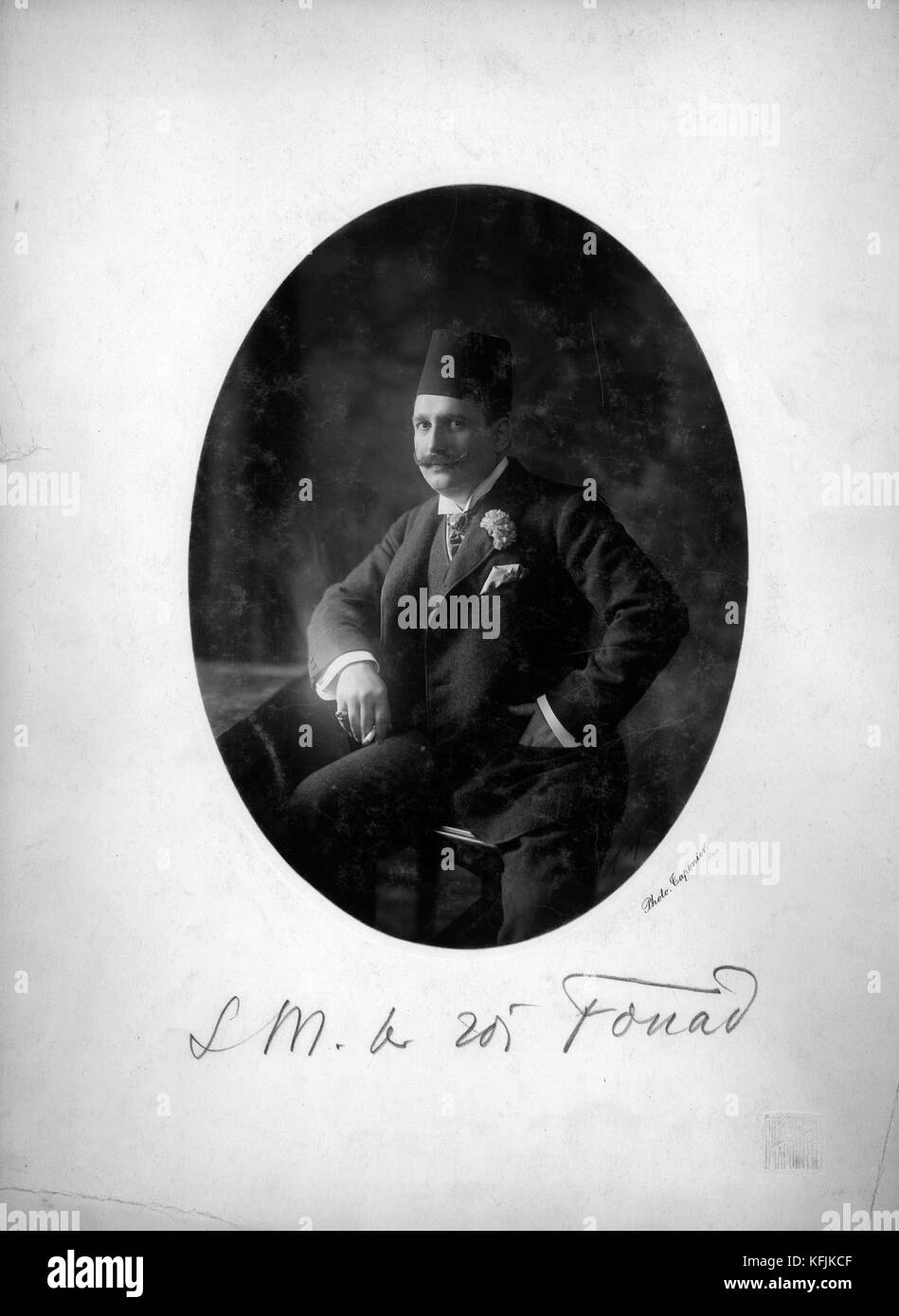 King Fouad I, pasha of Egypt from 1917 to 1922, bacame the first king ...