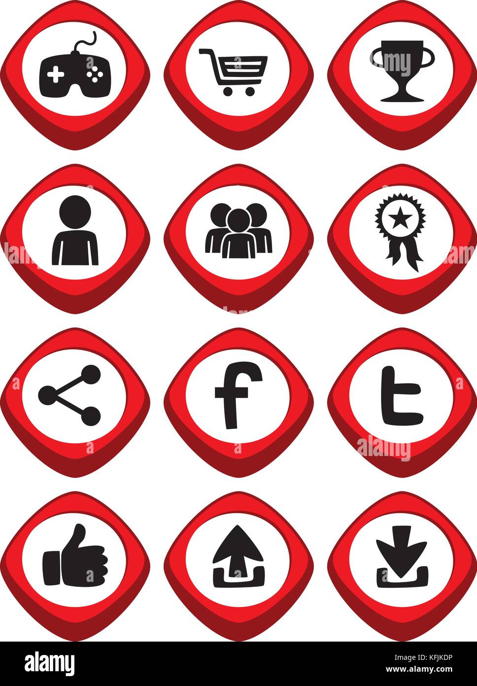 game asset icon sign symbol button vector art Stock Vector Image & Art ...