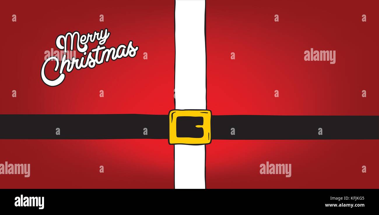 santa claus christmas suit holiday card vector art illustration Stock ...