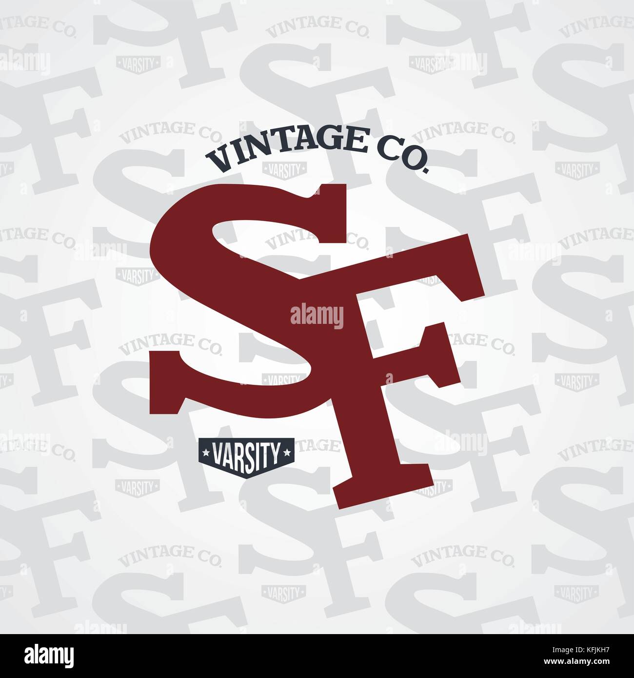 san francisco united states of america varsity badge label emblem stamp ...