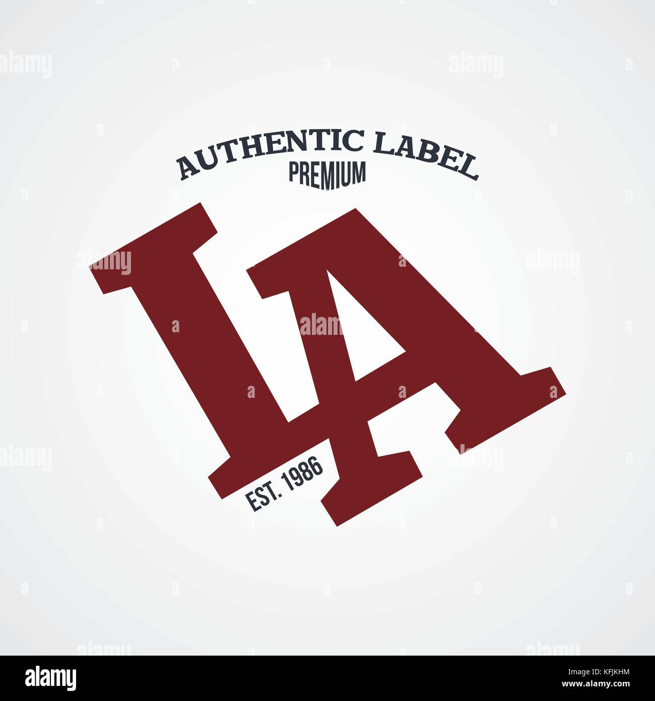 los angeles united states of america varsity badge label emblem stamp ...