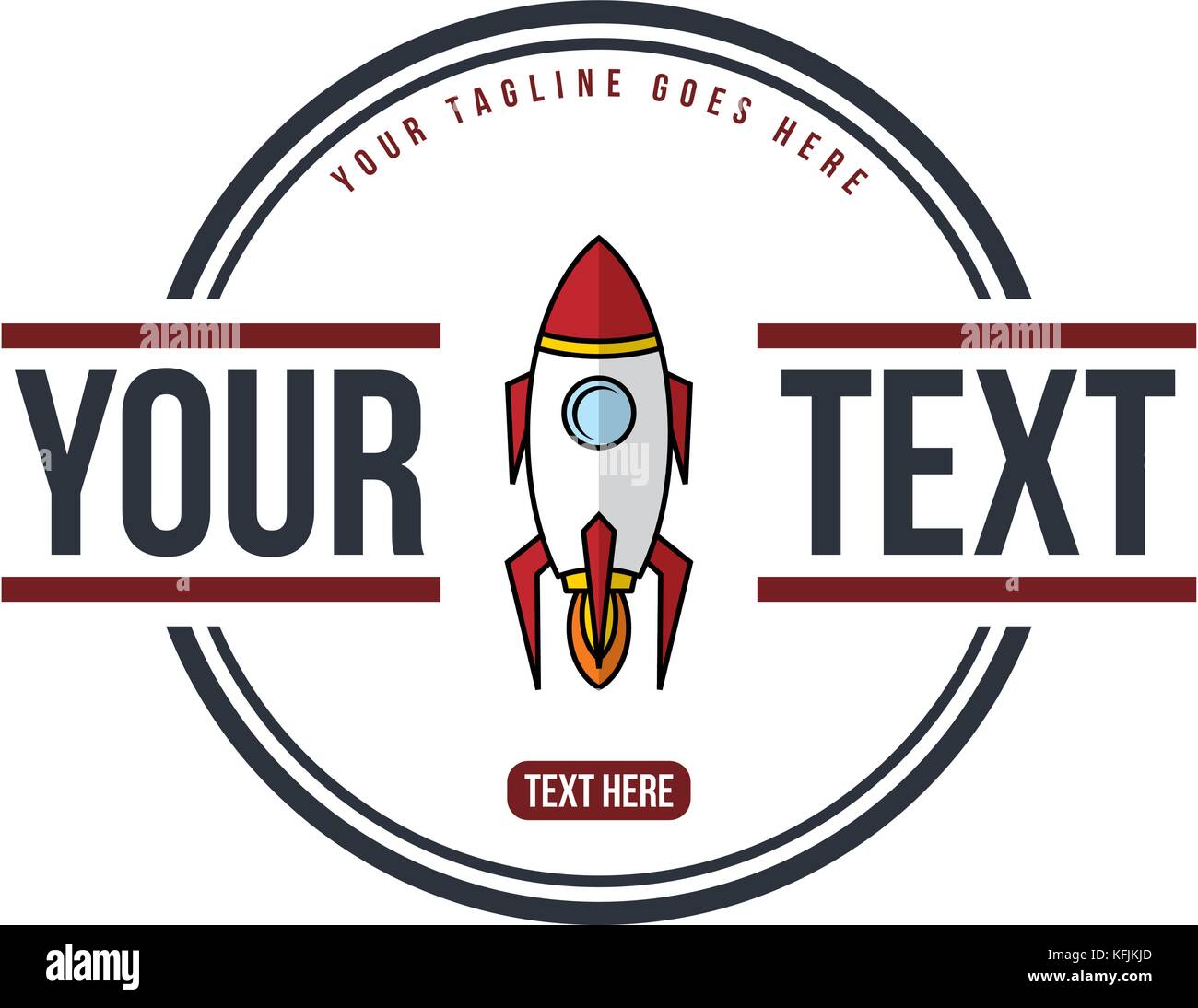 space shuttle rocket - badge label emblem vector art Stock Vector Image ...
