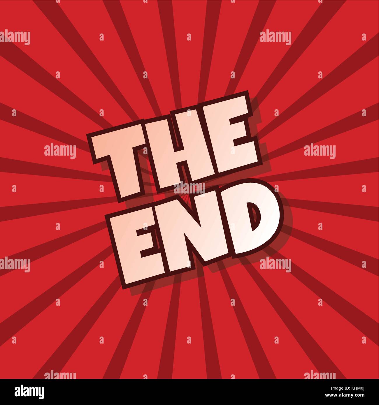 the end retro theme text vector art Stock Vector Image & Art - Alamy