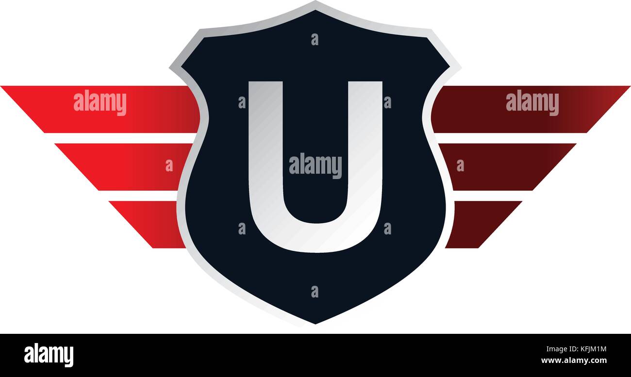 initial alphabet letter wing template vector Stock Vector Image & Art ...