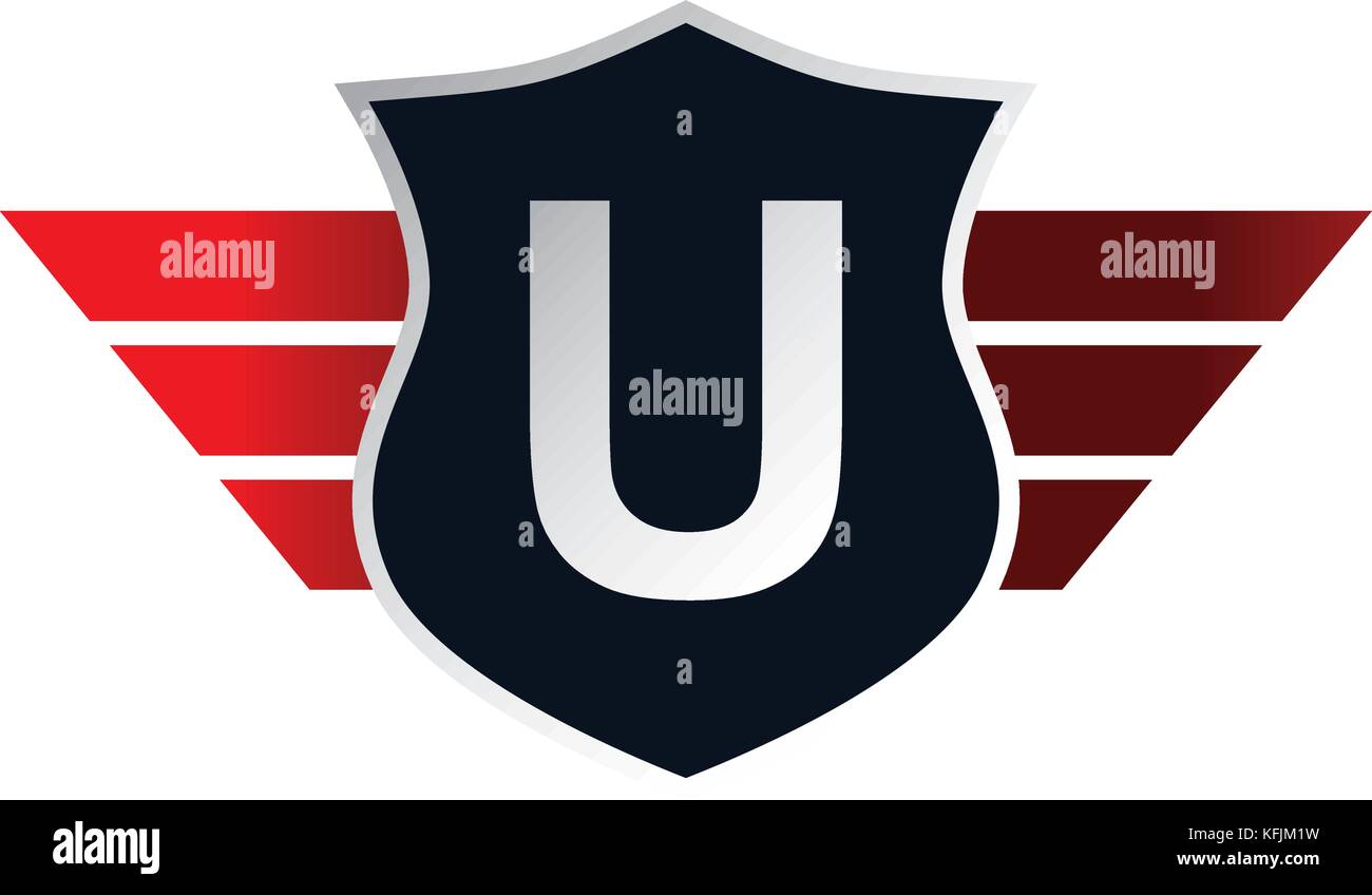 initial alphabet letter wing template vector Stock Vector Image & Art ...