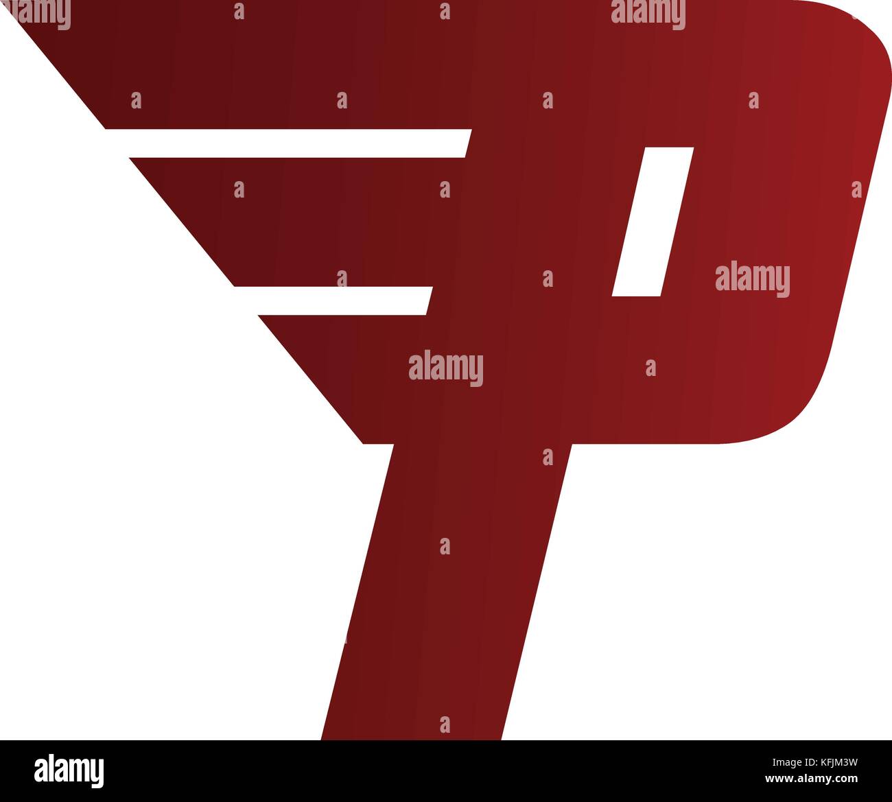 initial alphabet letter wing template vector Stock Vector Image & Art ...