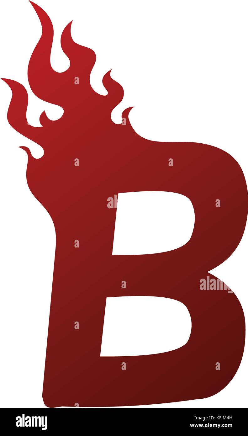 fire burn initial letter alphabet vector Stock Vector Image & Art - Alamy