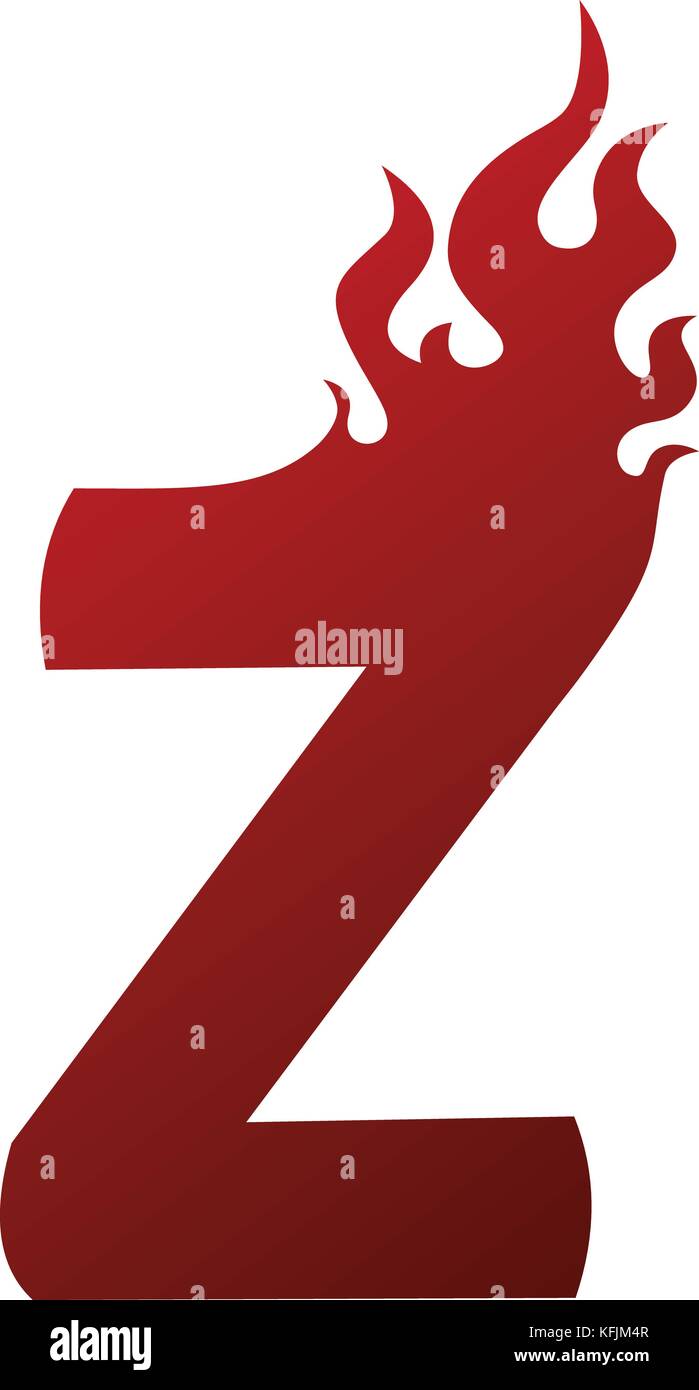 fire burn initial letter alphabet vector Stock Vector Image & Art - Alamy