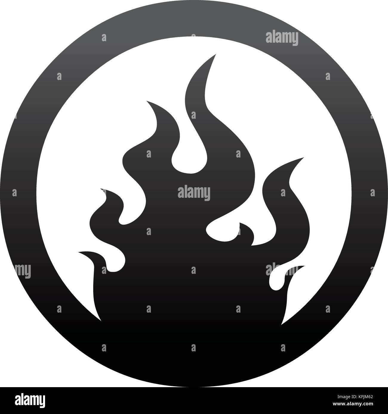fire button icon template art vector illustration Stock Vector Image ...