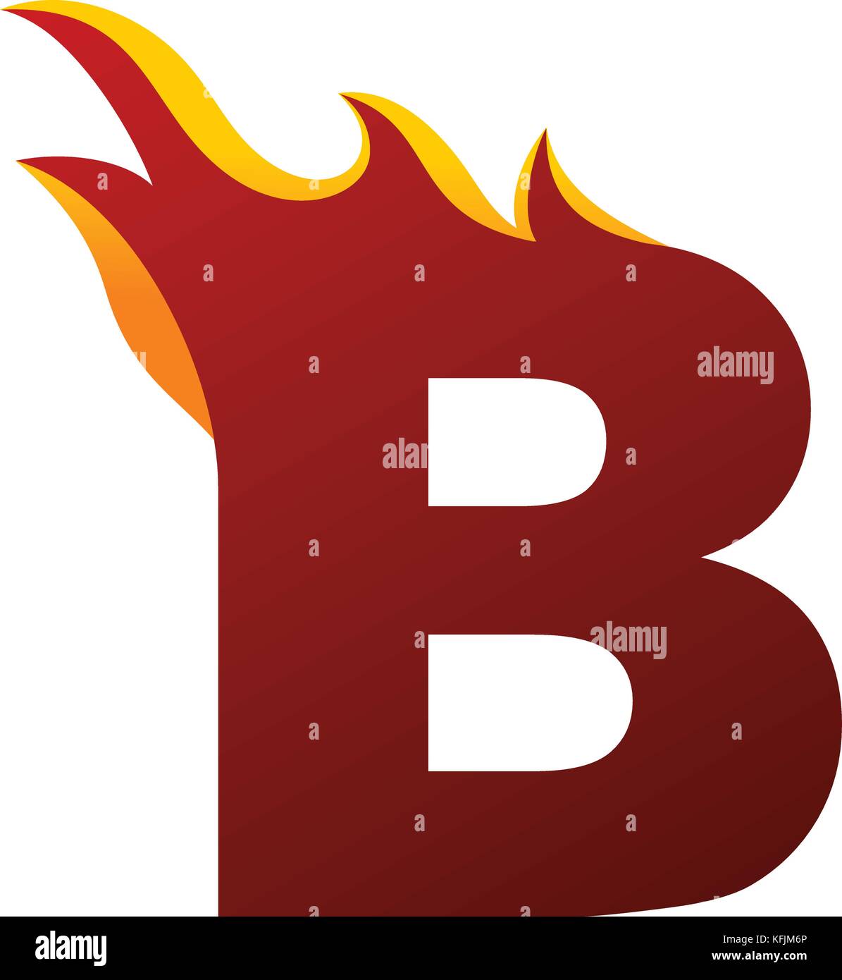 fire burn initial letter alphabet vector Stock Vector Image & Art - Alamy