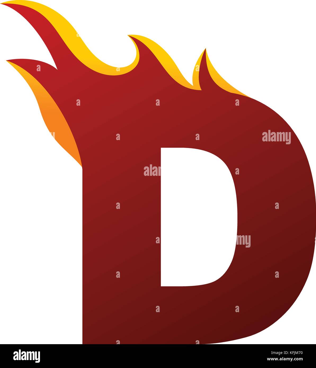 fire burn initial letter alphabet vector Stock Vector Image & Art - Alamy