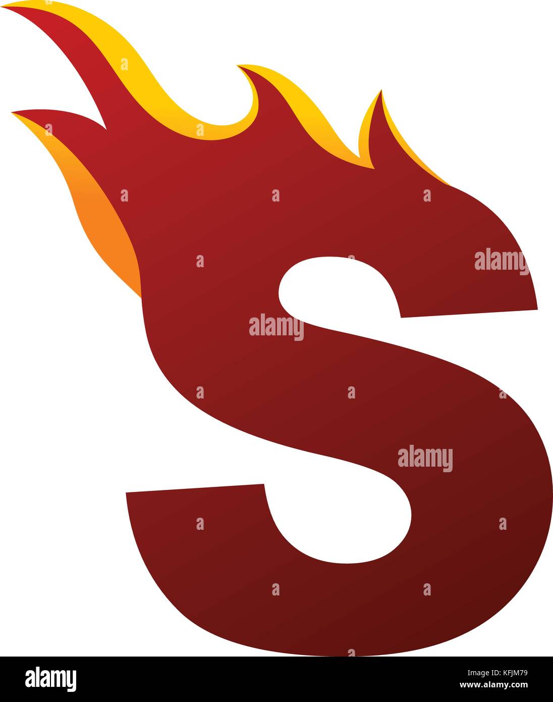 fire burn initial letter alphabet vector Stock Vector Image & Art - Alamy