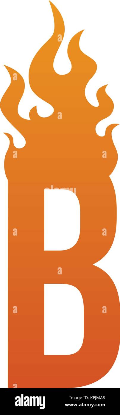 fire burn initial letter alphabet vector Stock Vector Image & Art - Alamy