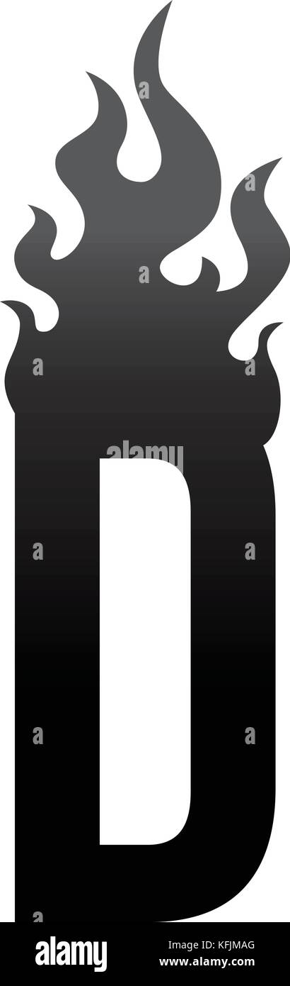 fire burn initial letter alphabet vector Stock Vector Image & Art - Alamy