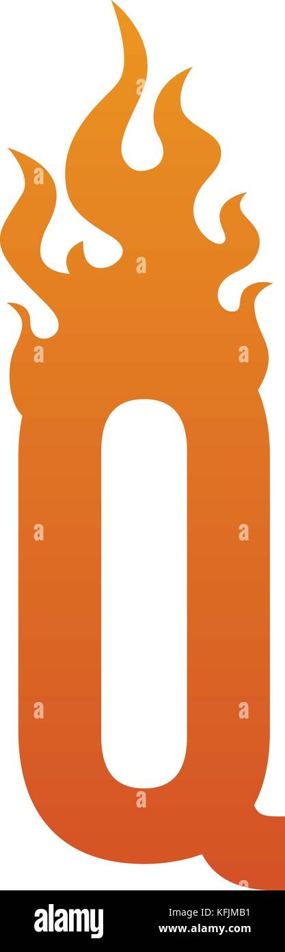 fire burn initial letter alphabet vector Stock Vector Image & Art - Alamy