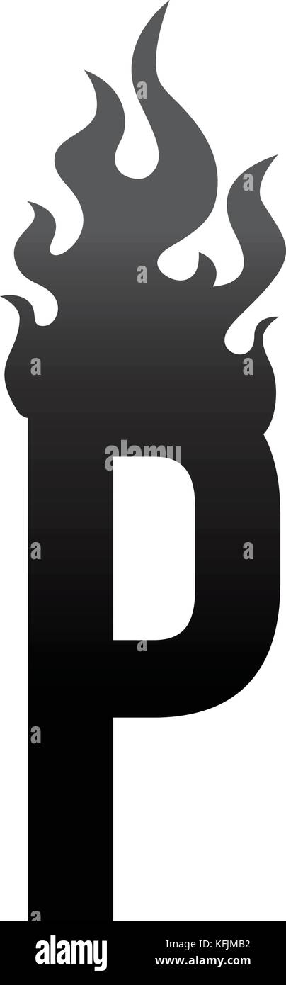 fire burn initial letter alphabet vector Stock Vector Image & Art - Alamy
