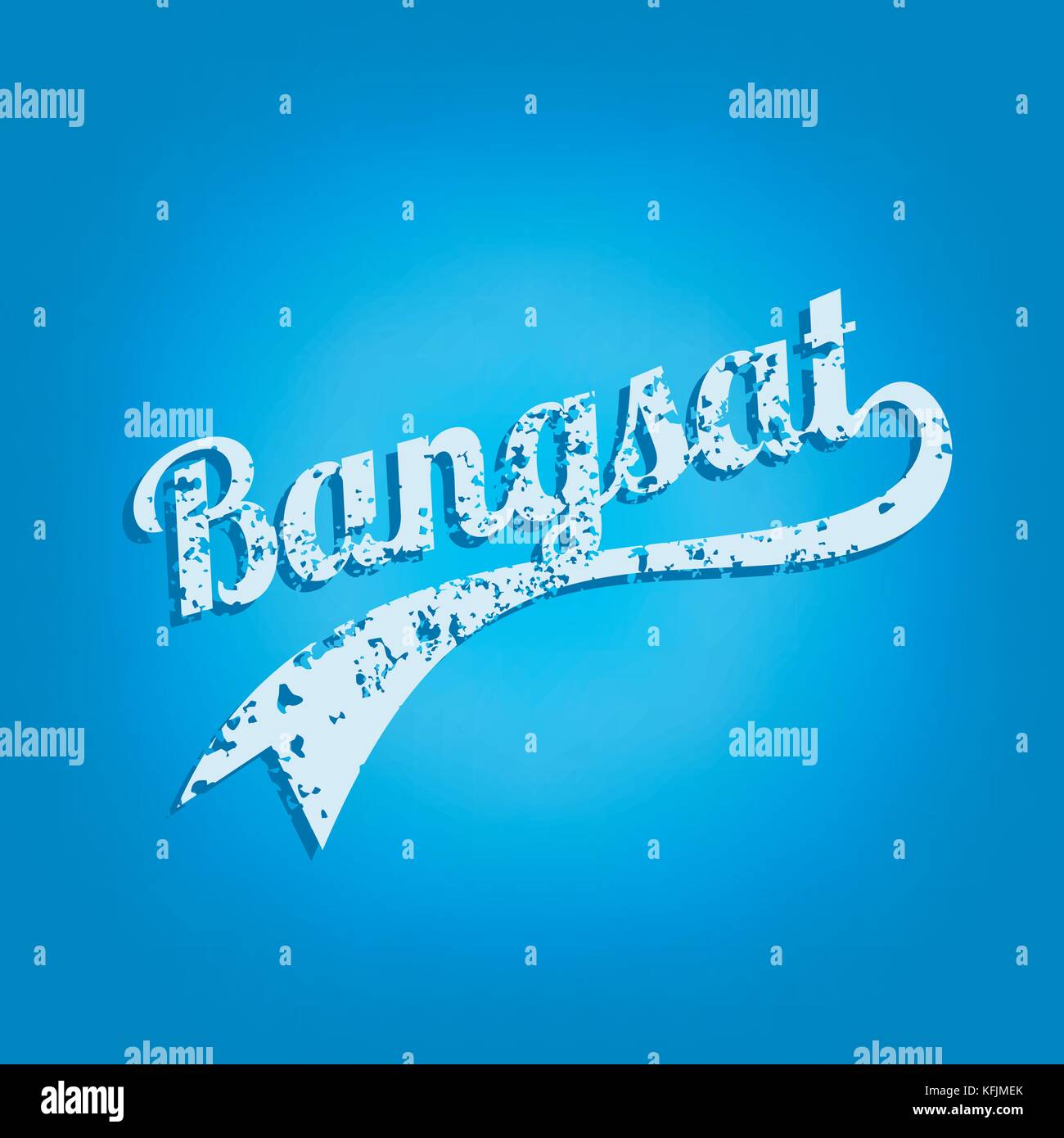 Bangsat - Indonesian language cursive curse taunt word vector Stock ...