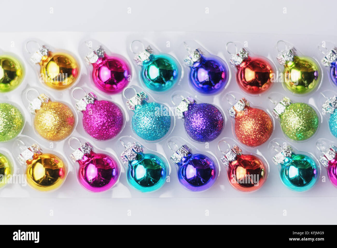 Colorful collection christmas balls hi-res stock photography and images ...