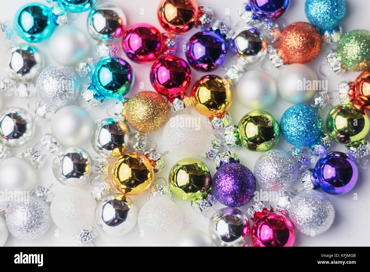 Colorful collection christmas balls hi-res stock photography and images ...