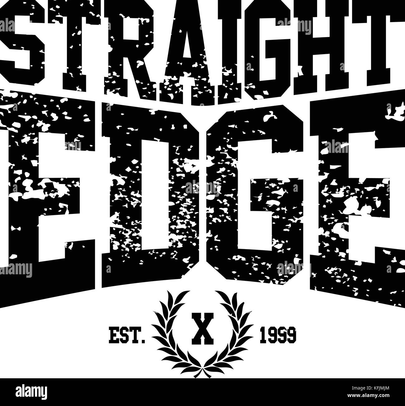 Straight Edge - Drug Free Youth Campaign Vector Art Stock Vector Image ...