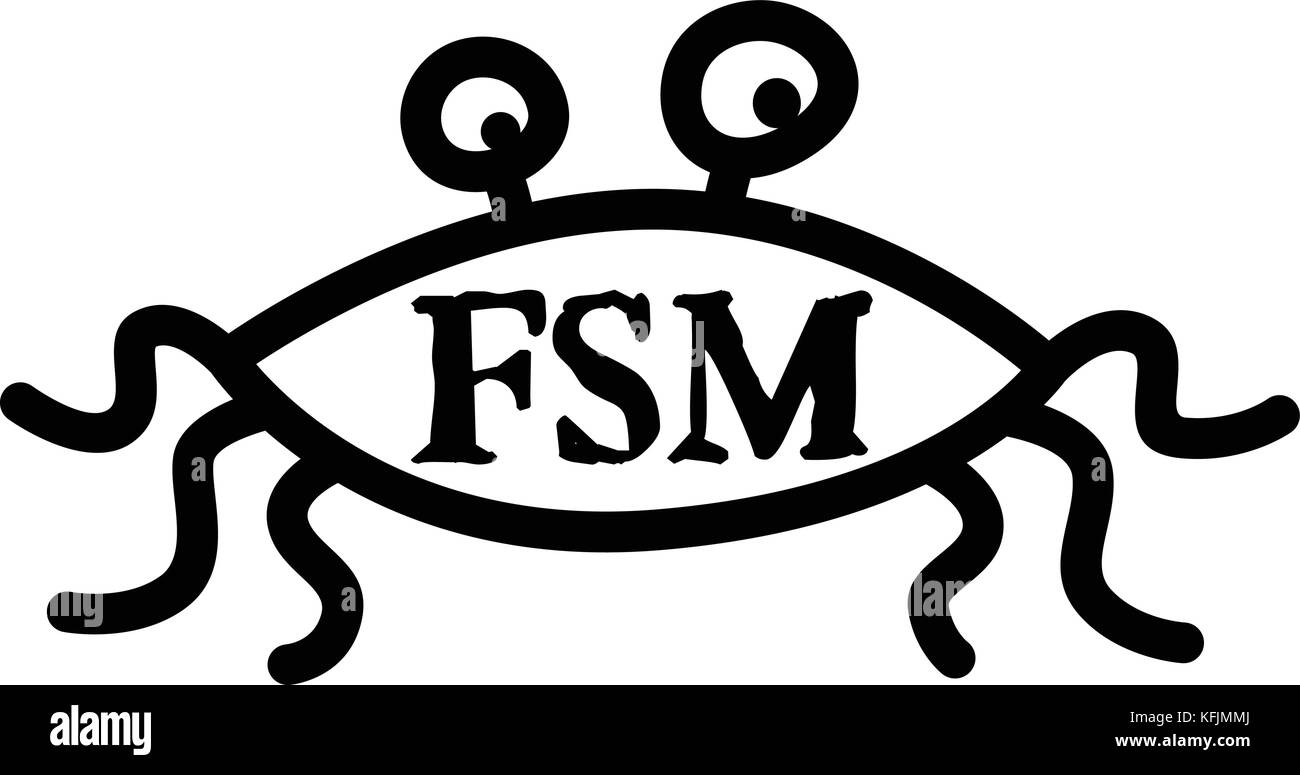 Flying Spaghetti Monster - Atheism Satyr God Parody Vector Art Stock ...