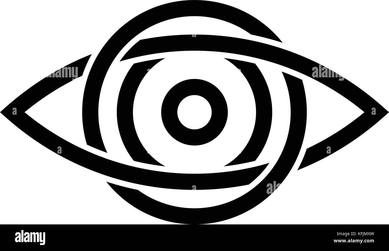 overlapping line floral shape - celtic theme sign vector art Stock ...