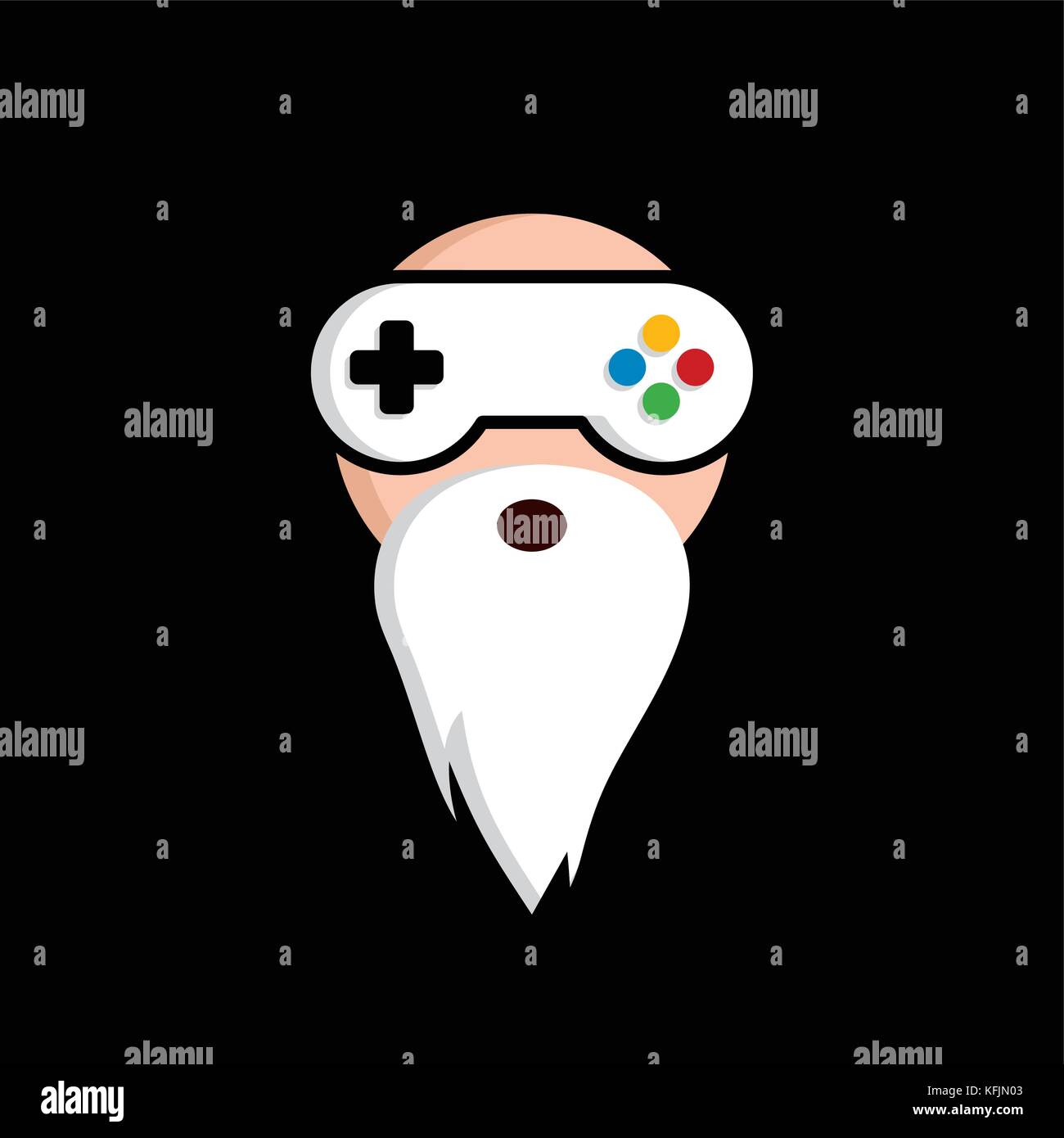 game guru - master gamer - video game theme logo - logotype vector art ...