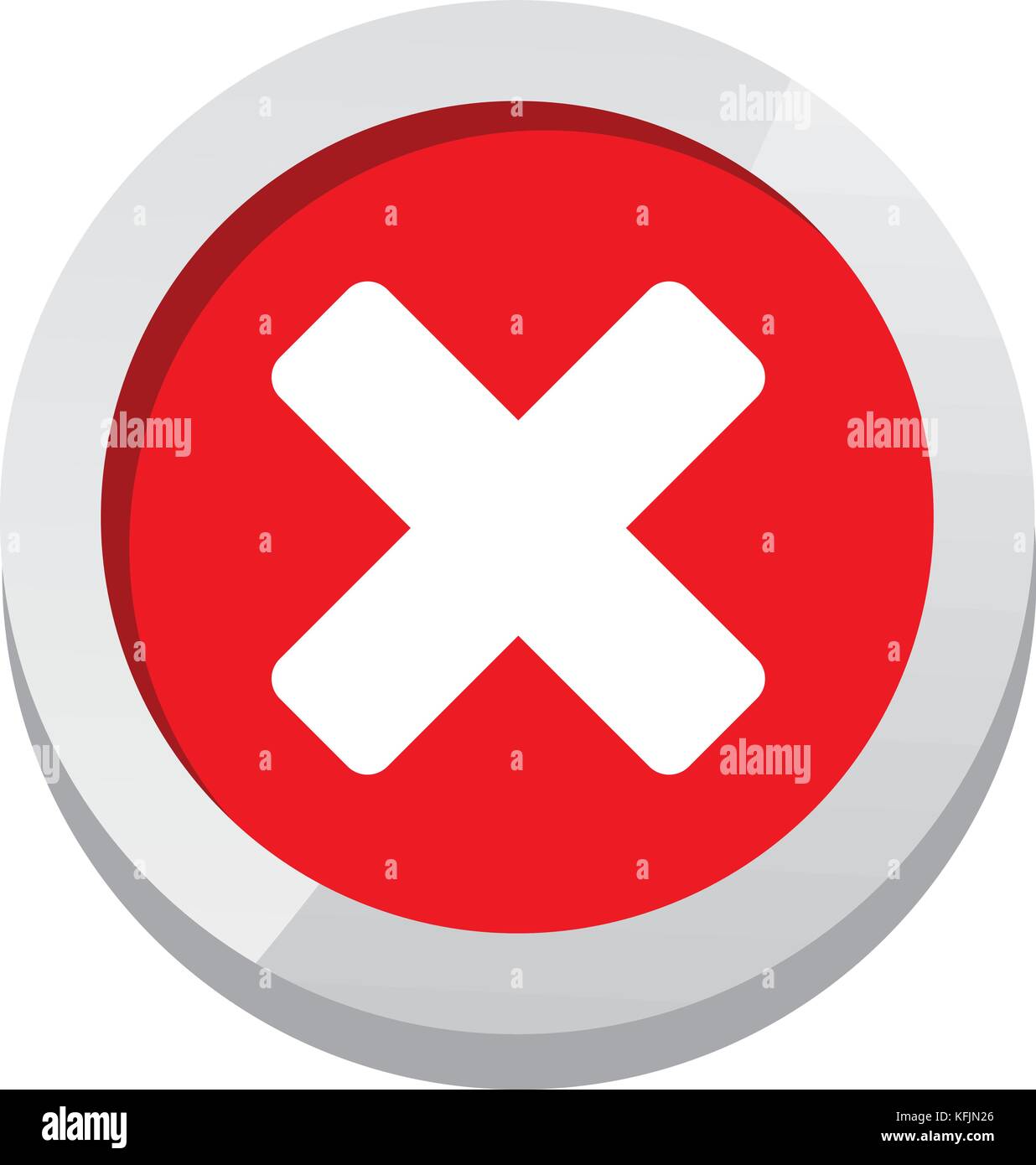 decline game asset icon sign symbol button vector art Stock Vector ...