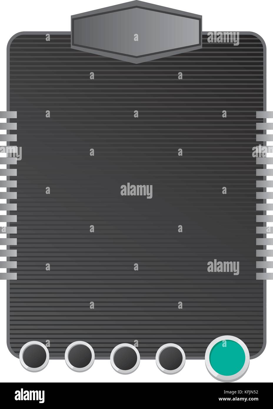 game asset menu layer - video game icon sign symbol vector art Stock ...