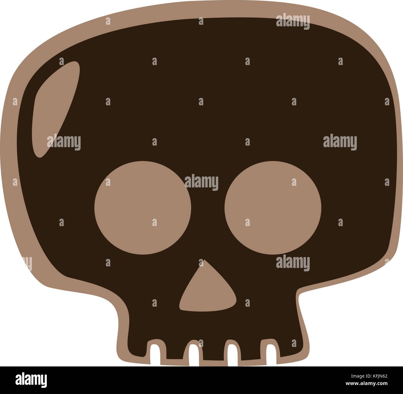 skull game asset menu layer - video game icon sign symbol vector art ...