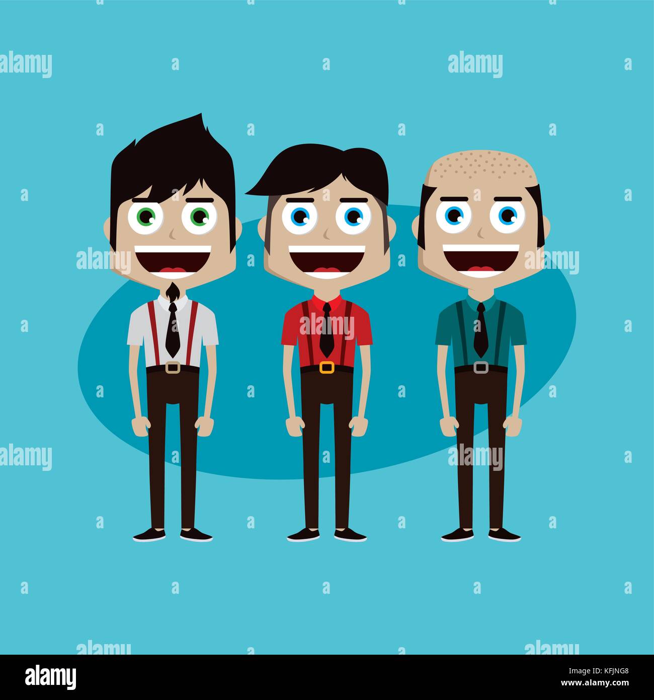 businessman manager at work cartoon vector art illustration Stock ...