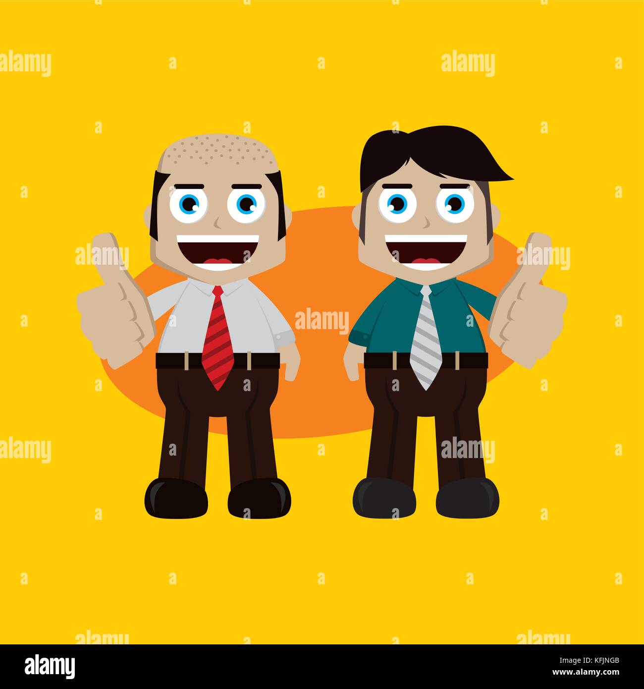 businessman manager at work cartoon vector art illustration Stock ...
