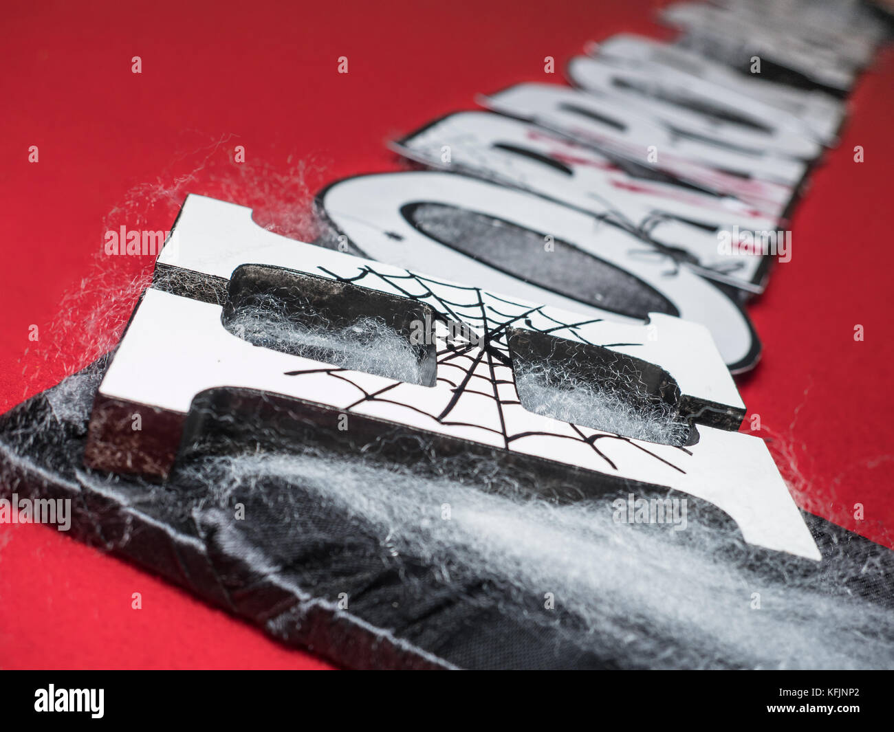 Handmade creation Photo Booth for Horror Party Stock Photo - Alamy
