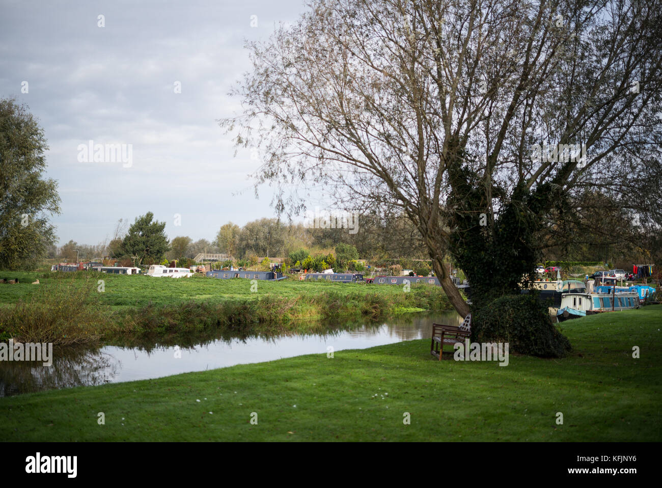 Riverside Island Marina moorings Stock Photo - Alamy