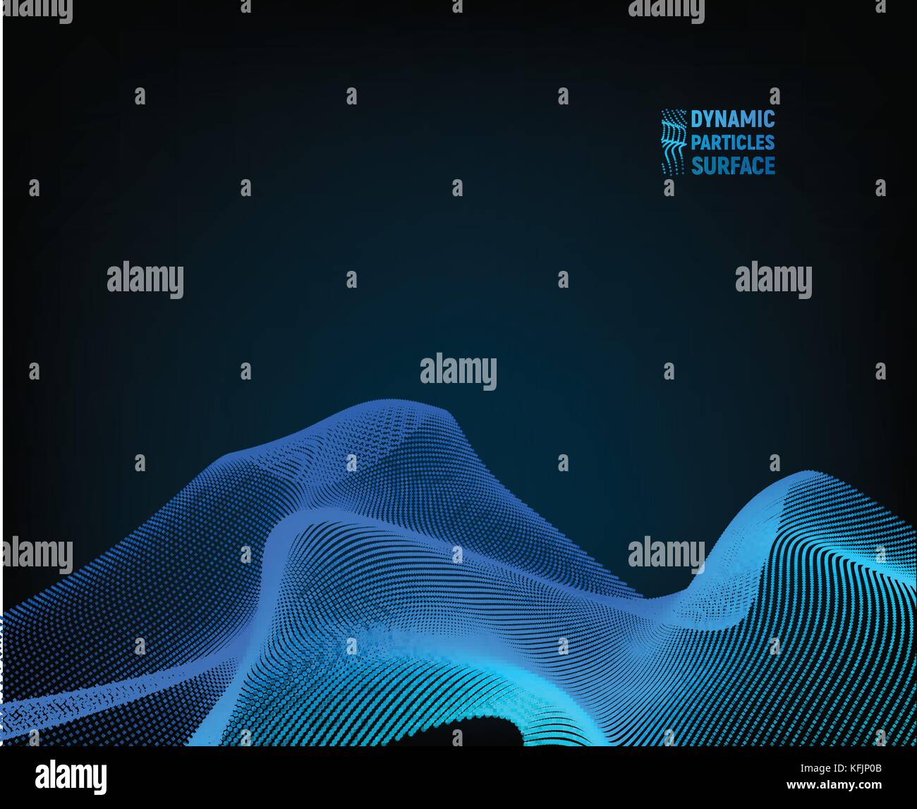 Wave Vector Background. Ripple Grid. Abstract Illustration. 3D ...