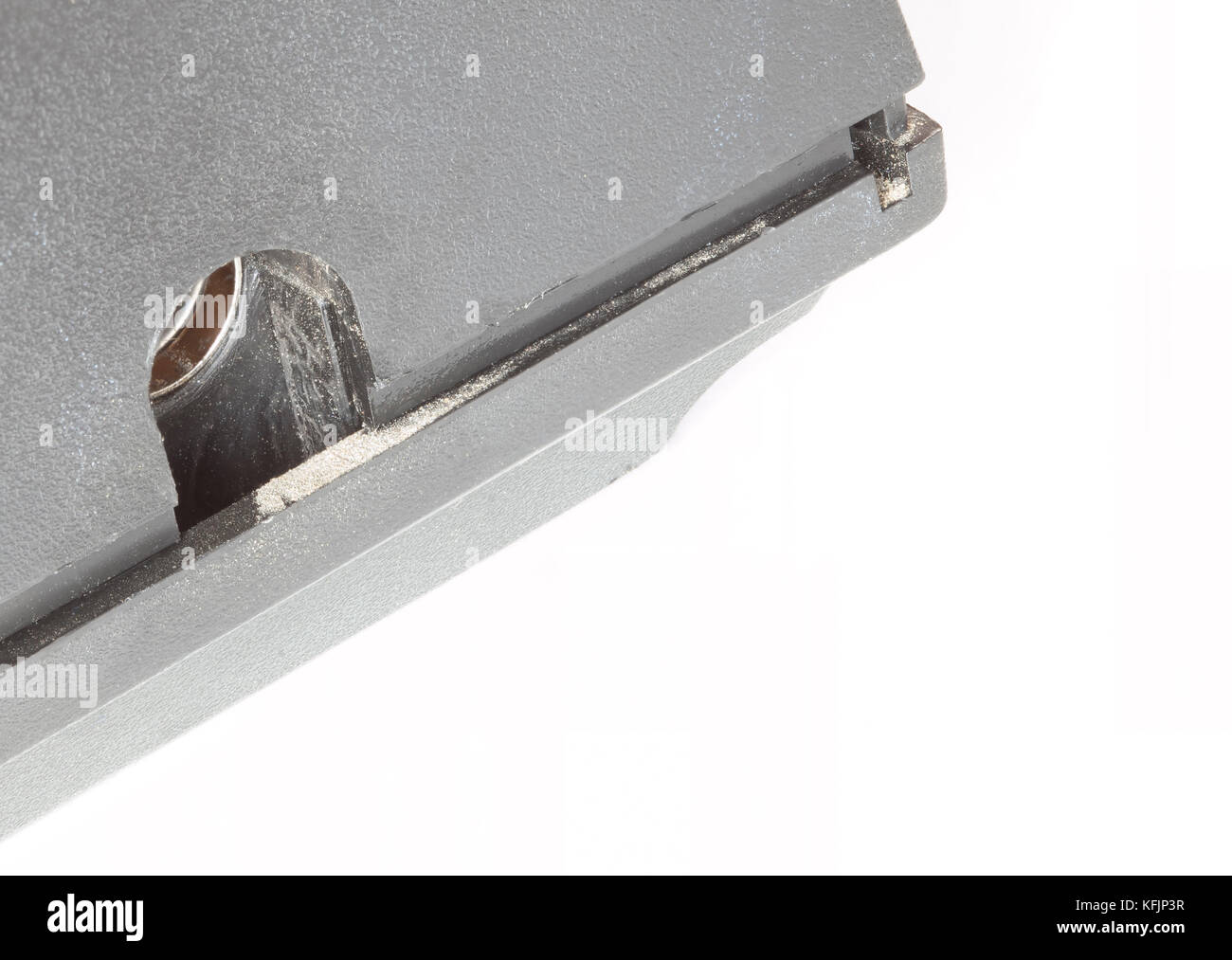 Plug where the antenna is inserted on a scanning radio Stock Photo - Alamy