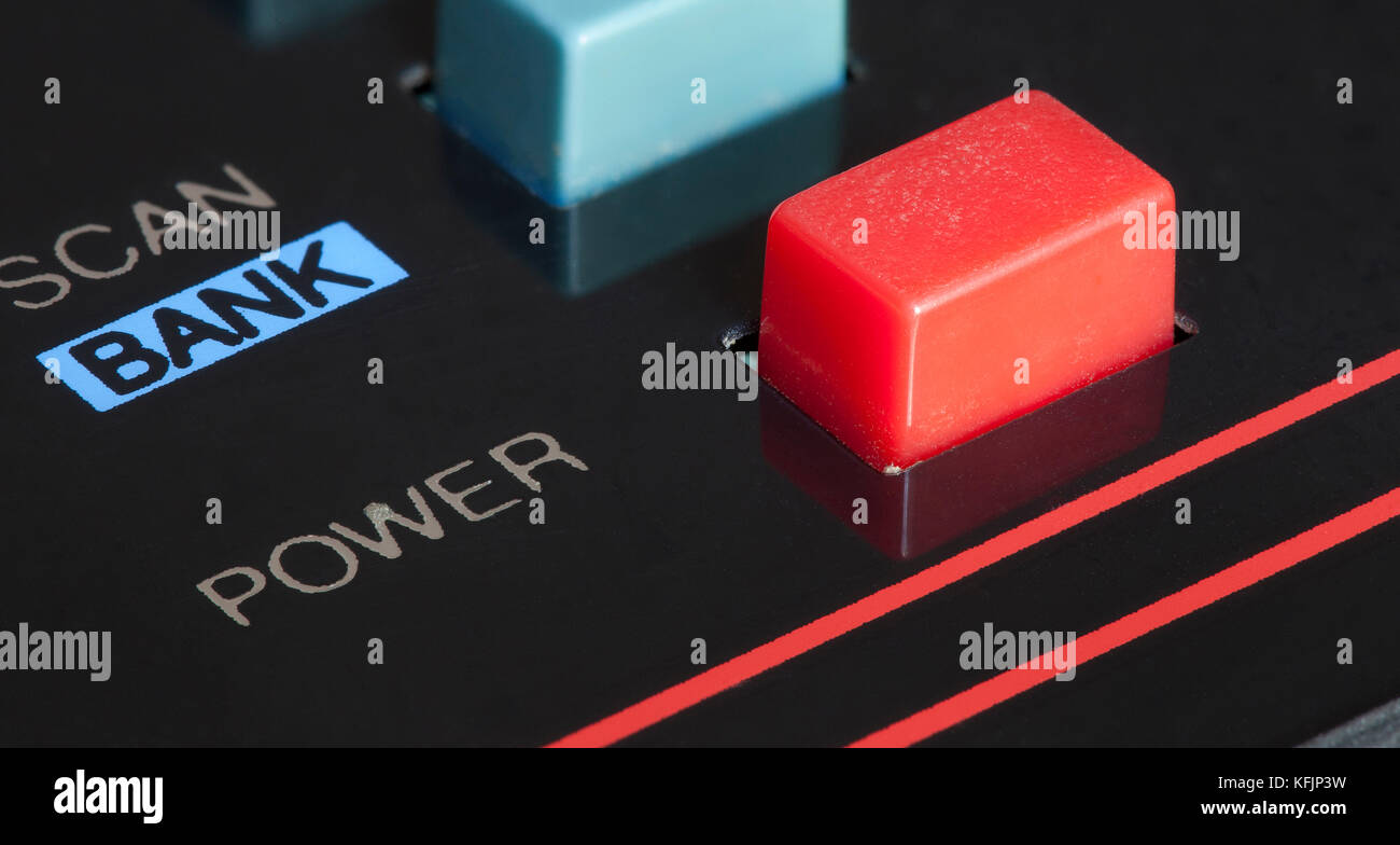 Big red button hi-res stock photography and images - Alamy