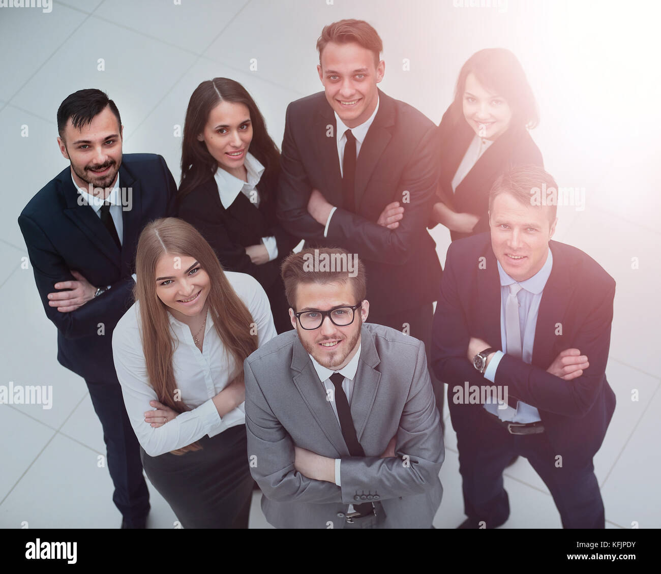 Top view of business people Stock Photo - Alamy