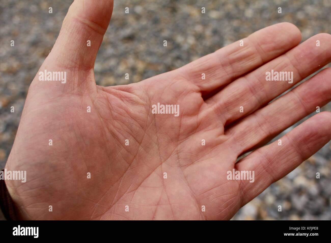 Male open hand palm hi-res stock photography and images - Alamy