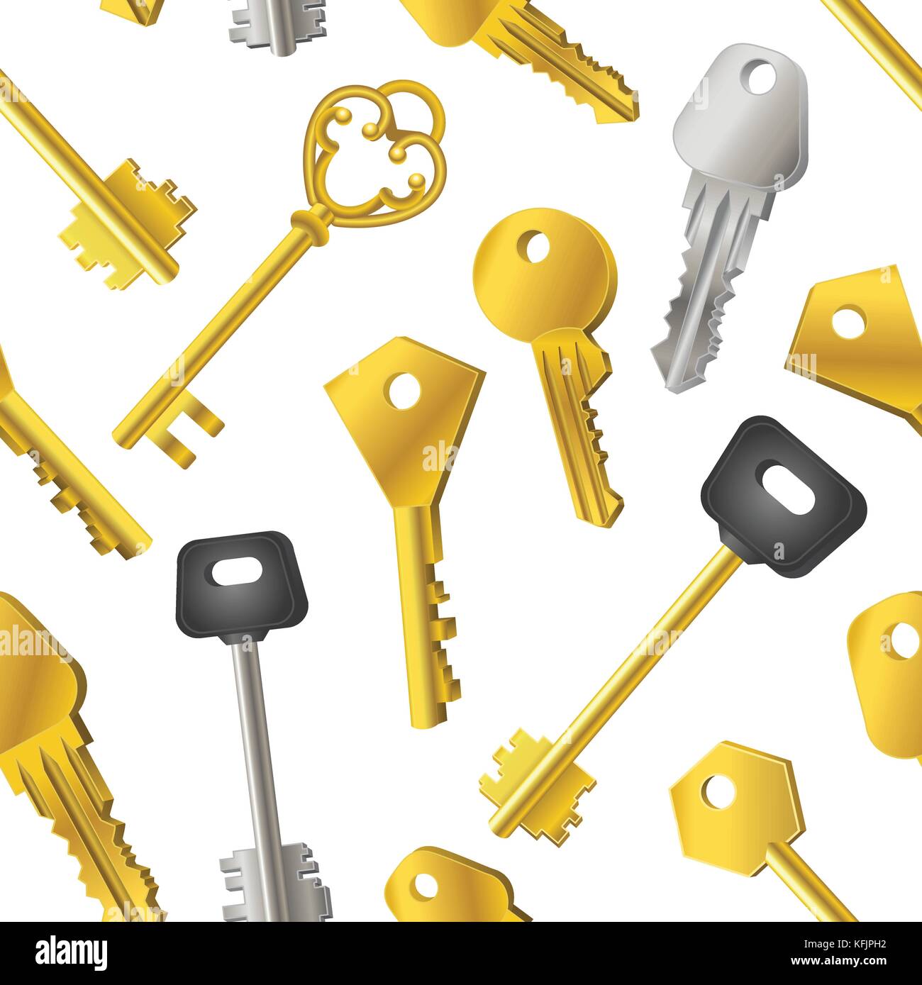 Keys pattern - seamless modern material design background Stock Vector ...