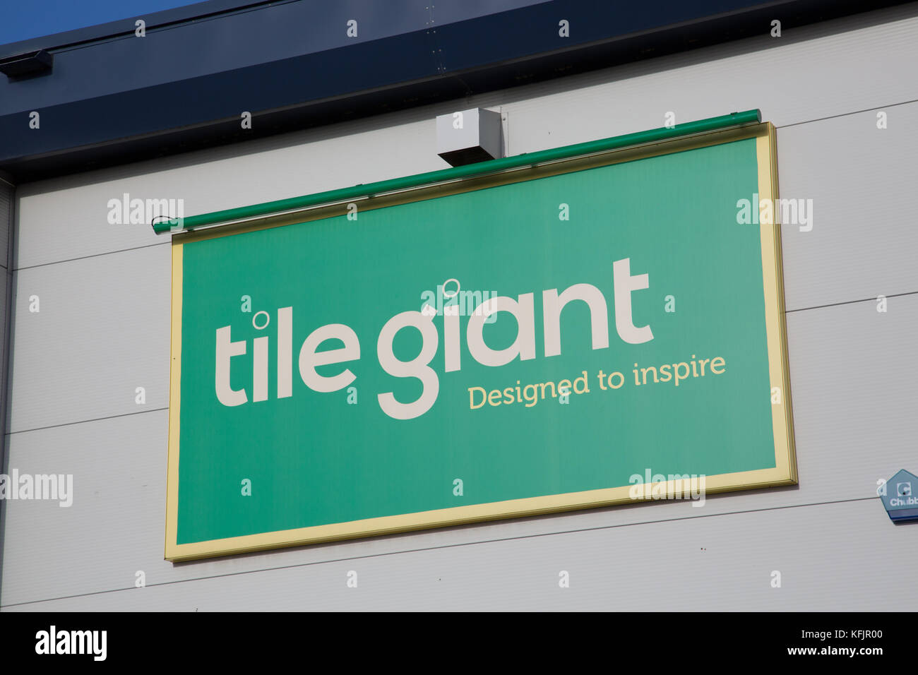 Tile Giant signage Stock Photo - Alamy
