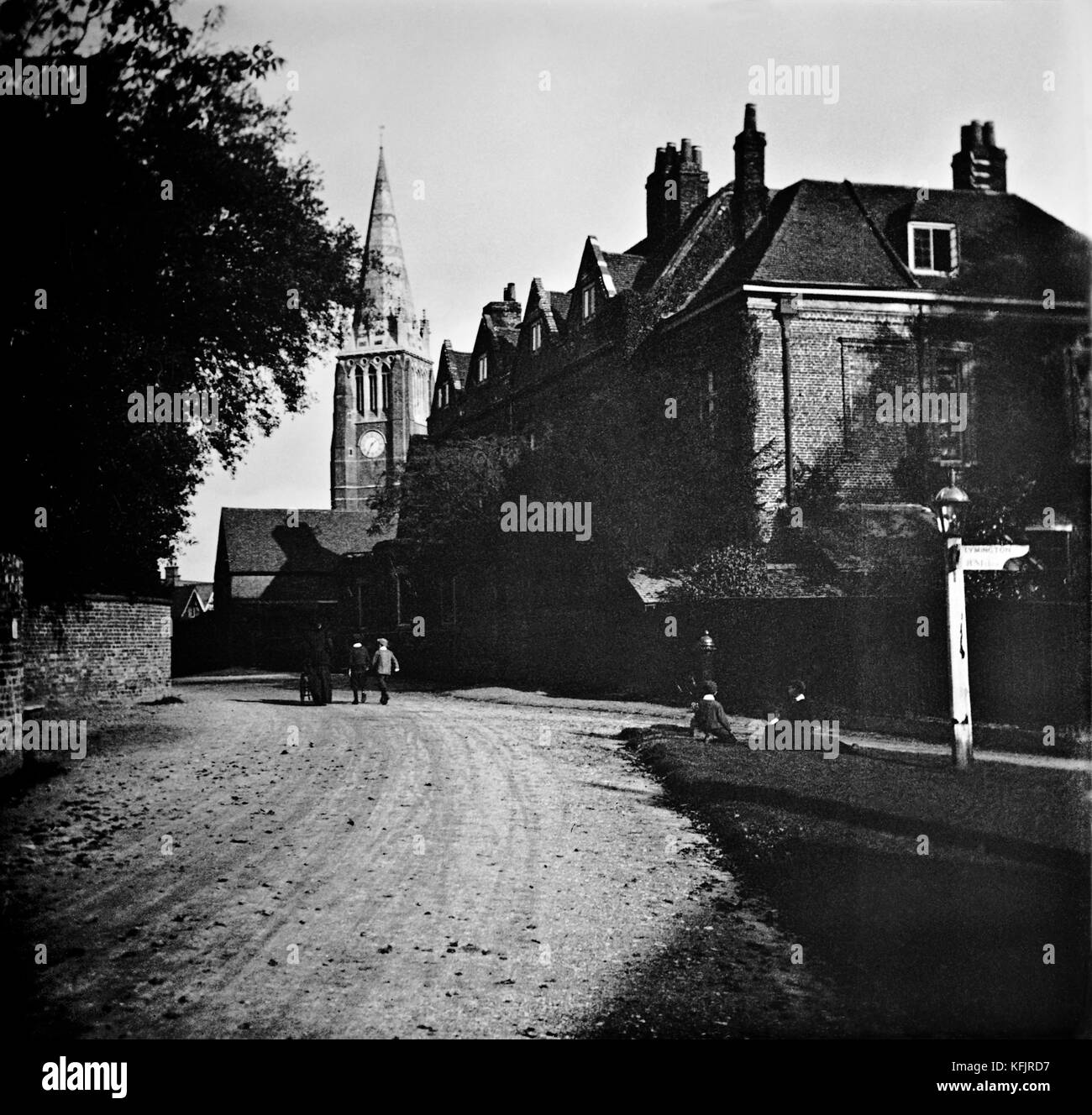 Hampshire, UK, England, Europe, circa 1900. Village and scenic vistas ...