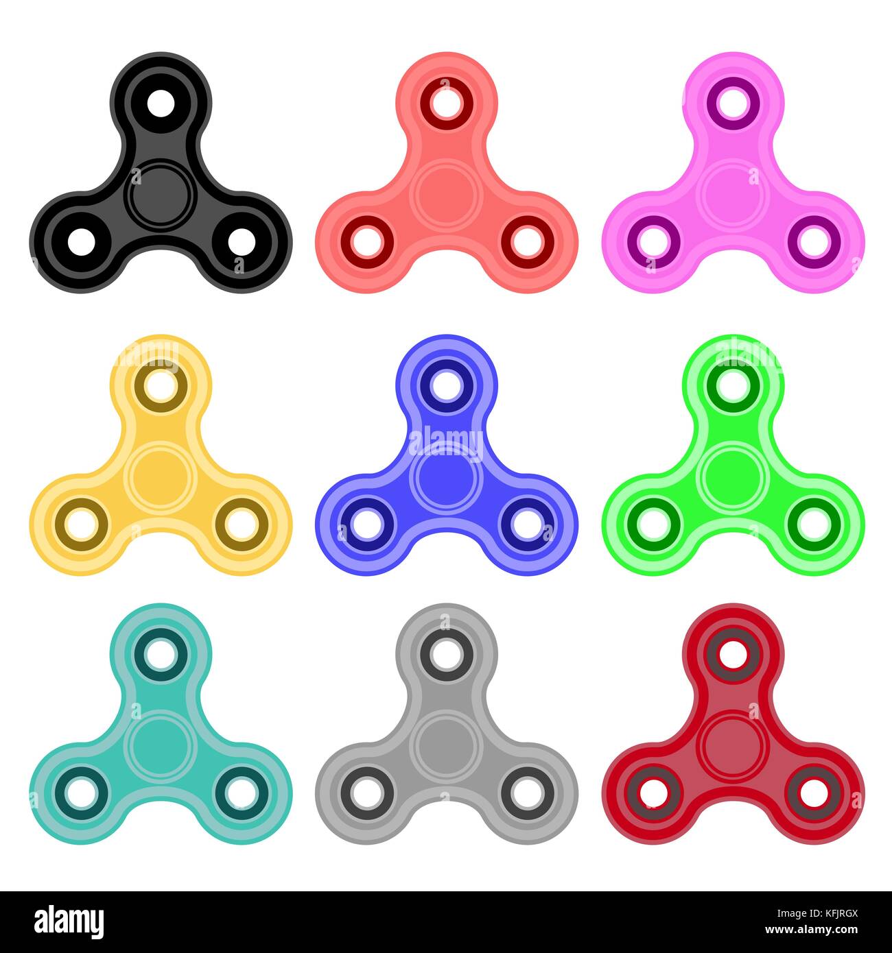 Fidget Finger Spinner Stock Vector Image & Art - Alamy